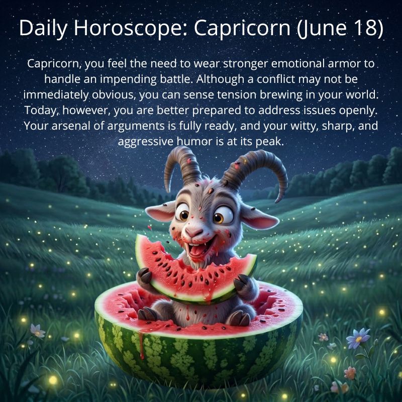 Capricorn — June 18, 2026 - ZodiacEchoes